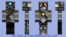 Knight with Iron Armor Minecraft Skin