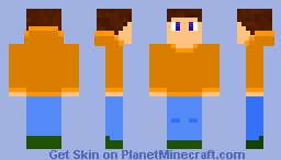 Orange Jacket Guy Minecraft Skin