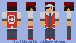 Red from Pokemon Red Minecraft Skin