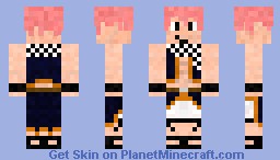 Natsu Dragneel Minecraft Skin