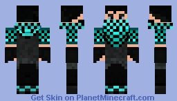 Cyan Blue Assassin Minecraft Skin
