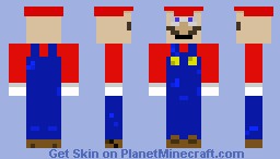 Mario Minecraft Skin