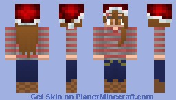 Christmas Cozy w/ Santa Hat Minecraft Skin