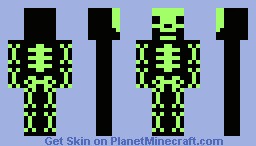 Glow in the Dark Halloween Suit Minecraft Skin