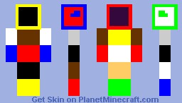 colorful person Minecraft Skin