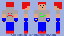 Happy-sad man Minecraft Skin