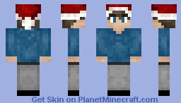 Santas blue helper Minecraft Skin