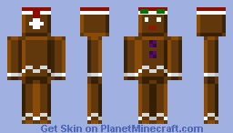 Deformed Ginger-Bread Man Minecraft Skin