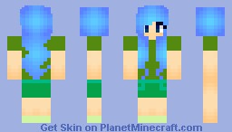 Sea Blue Girl ♥Ocean Collection♥ Minecraft Skin