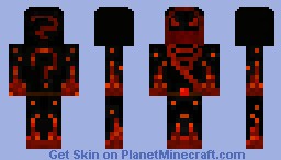 Question Mark Fire Mage Minecraft Skin