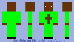 green robed monk Minecraft Skin
