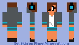 hoodie DJ girl Minecraft Skin