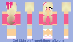 Cute Pink Girl Minecraft Skin