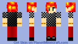 Fire Guy Minecraft Skin