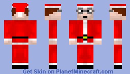 Me Wearing a Santa Suit Minecraft Skin