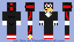Shadow the hedgehog Minecraft Skin