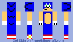 Sonic the hedgehog Minecraft Skin