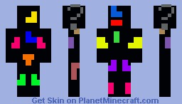 Cubed Man [Tetris] Minecraft Skin