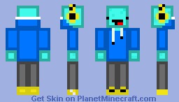 Derpy Blue Guy Minecraft Skin