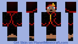 Hooded Fire Mage Minecraft Skin
