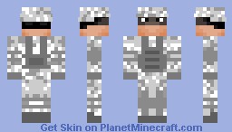 Snowy Soldier Minecraft Skin