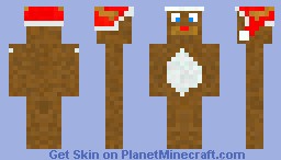 Rudolf the red nosed Minecraft Skin