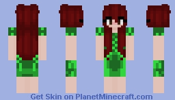 Lexi Love (in PJs) with red hair Minecraft Skin