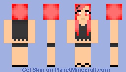 [SC] Black Corset With Skirt Minecraft Skin