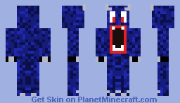 Blue monster with mouth open Minecraft Skin