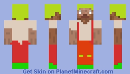 Fire Mario-ish Steve Minecraft Skin