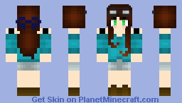 Minecraft Geek Girl Minecraft Skin