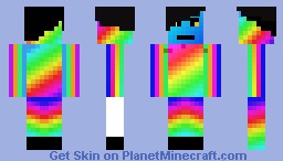 Rainbow Guy Minecraft Skin