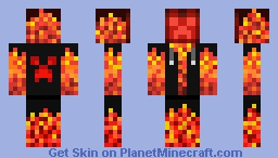 Blazing Hooded Explosion - Fixed Minecraft Skin