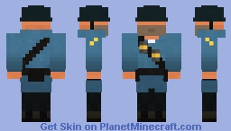 BLU Soldier - Team Fortress 2 Minecraft Skin