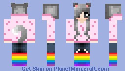 Nyan cat girl Minecraft Skin