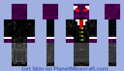 Alien Spy Dressed In Suit Minecraft Skin