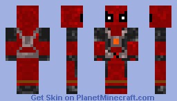 Classic Deadpool Minecraft Skin