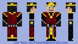 King and with a robe Minecraft Skin