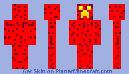 Red Creeper Minecraft Skin