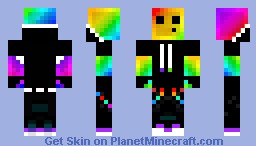 Rainbow Rapper Minecraft Skin