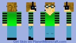 The cool kind of nerd Minecraft Skin