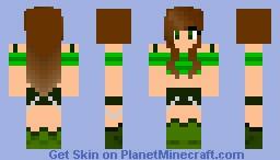 Green Girl Minecraft Skin