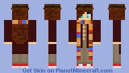Fourth doctor Girl Minecraft Skin