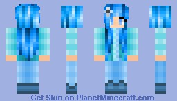 Water Girl (Shading test) Minecraft Skin