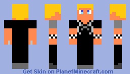 Roxas from kingdom hearts Minecraft Skin
