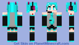 Hatsune Miku Minecraft Skin