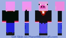 Pig In A Suit Minecraft Skin