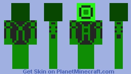 green robot Minecraft Skin