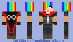 RAINBOW HAIR Minecraft Skin