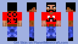 Mustache Power! Minecraft Skin